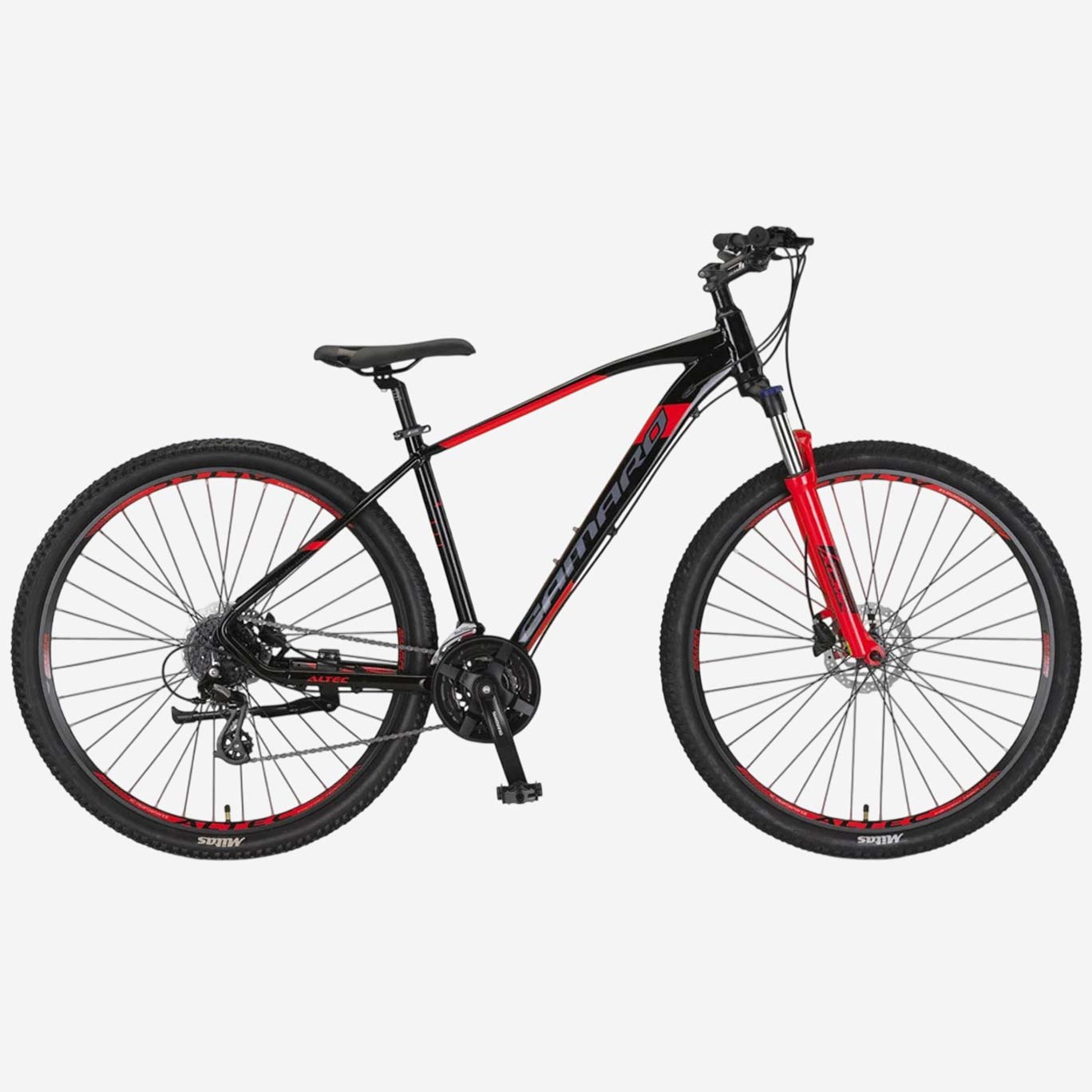 Bicicleta 27267-71 27,5" CAMARO T18 NEGRO/ROJA - Umit Europe